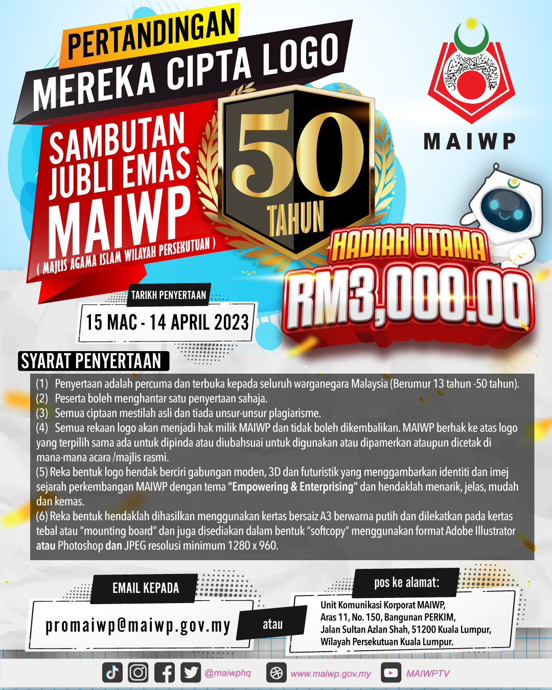 Pertandingan Mencipta Logo Sambutan Jubli Emas MAIWP