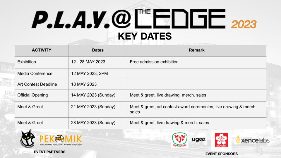 PLAY@Ledge 2023 Art Contest