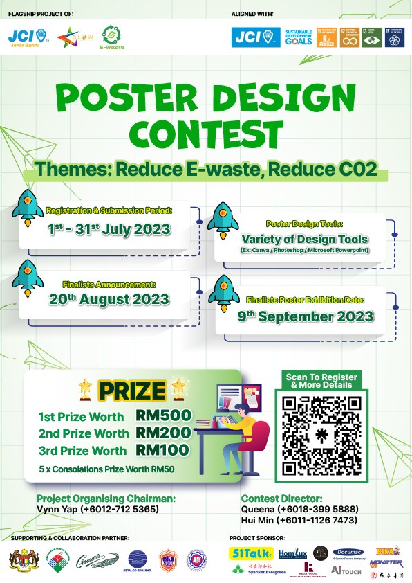 Poster Design Contest 2023 with the theme “Reduce E-Waste & Reduce CO2”