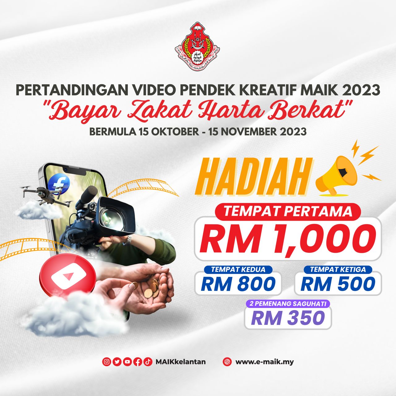 PERTANDINGAN VIDEO PENDEK KREATIF MAIK 2023“BAYAR ZAKAT HARTA BERKAT”
