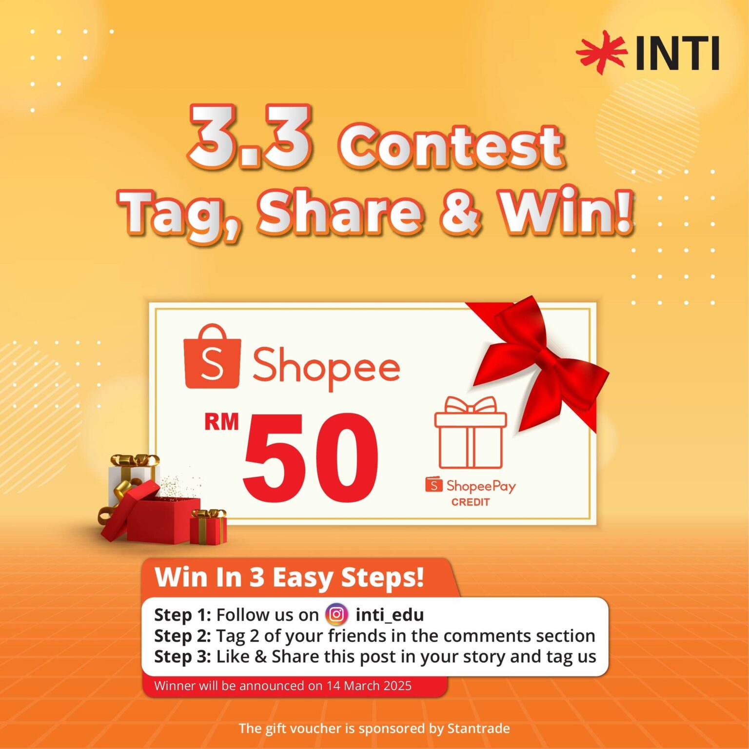 Win RM50 ShopeePay credit