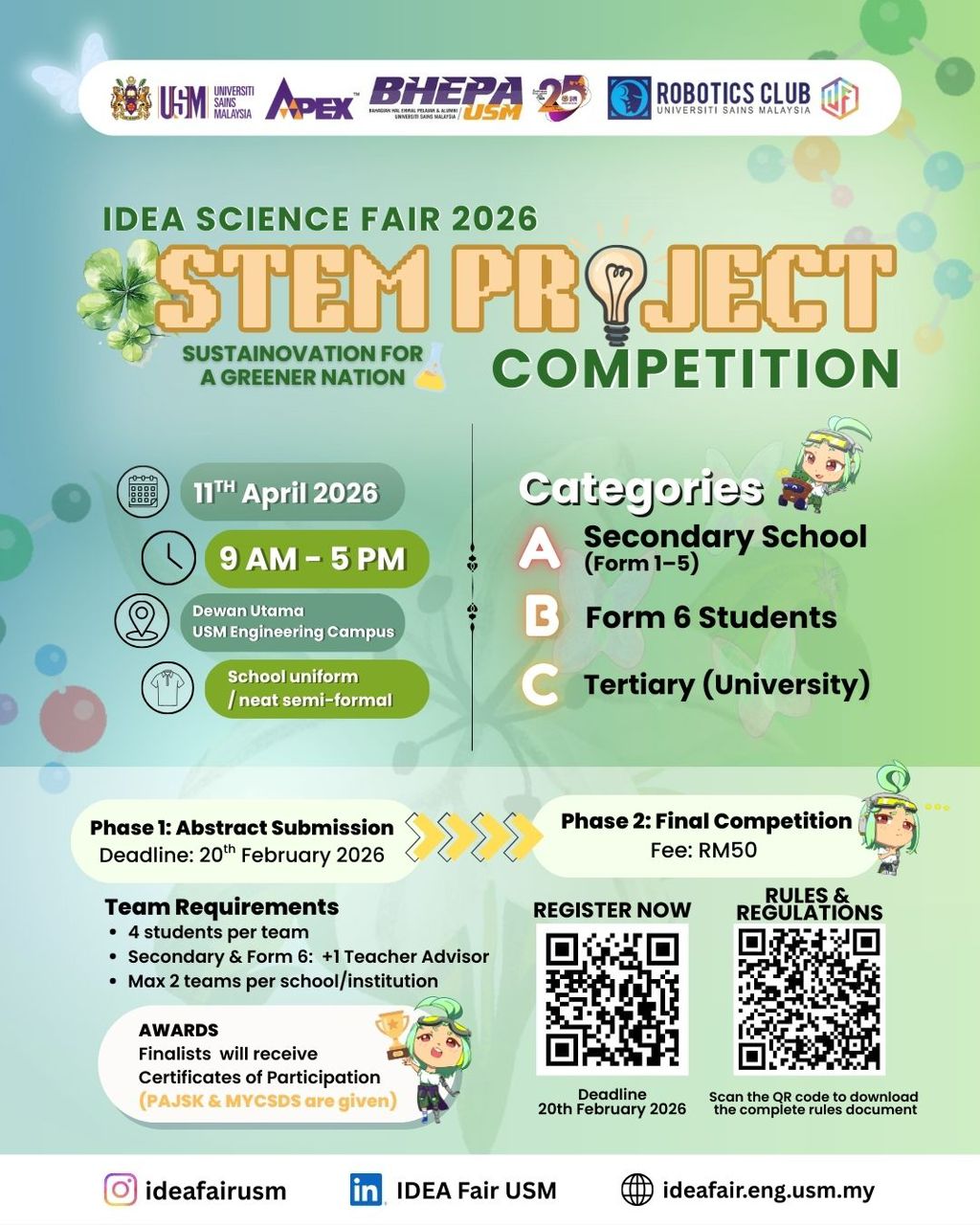 IDEA Science Fair 2026 — STEM Project Competition
